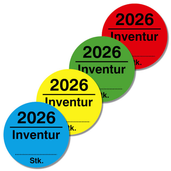 Inventuretiketten Inventur direkt beim Hersteller kaufen