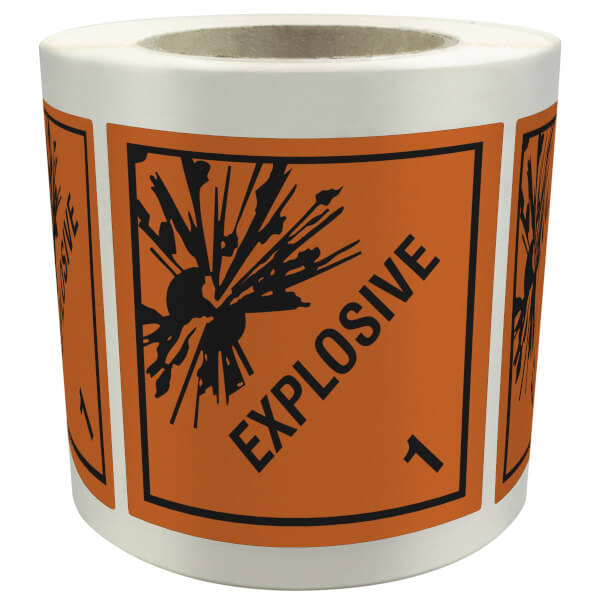 SafetyMarking Gefahrzettel nach ADR Klasse 1 Explosive Stoffe und ...