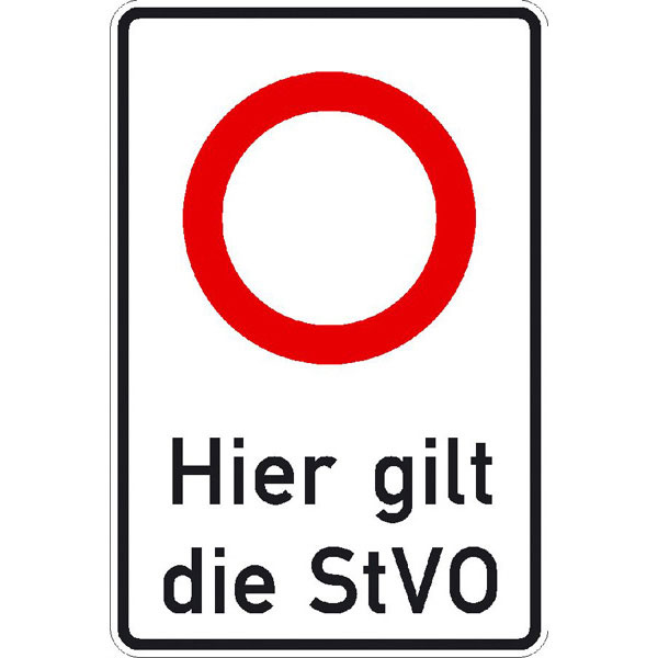 Verkehrsschild - Betriebskennzeichnung StVO-Zeichen: Zulässige ...