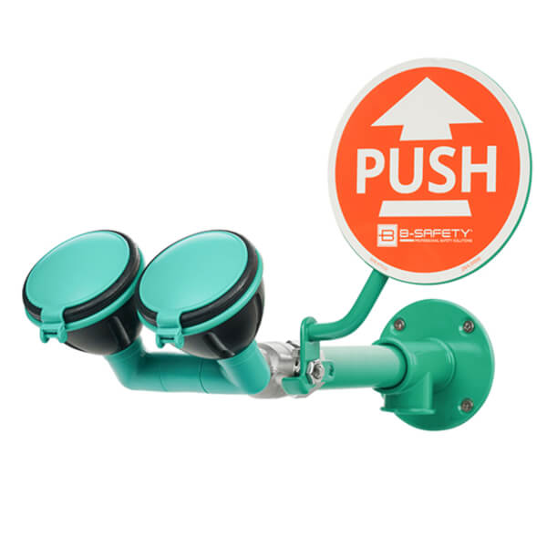 B-Safety ClassicLine Augendusche mit zwei Brauseköpfen 45° zur ...