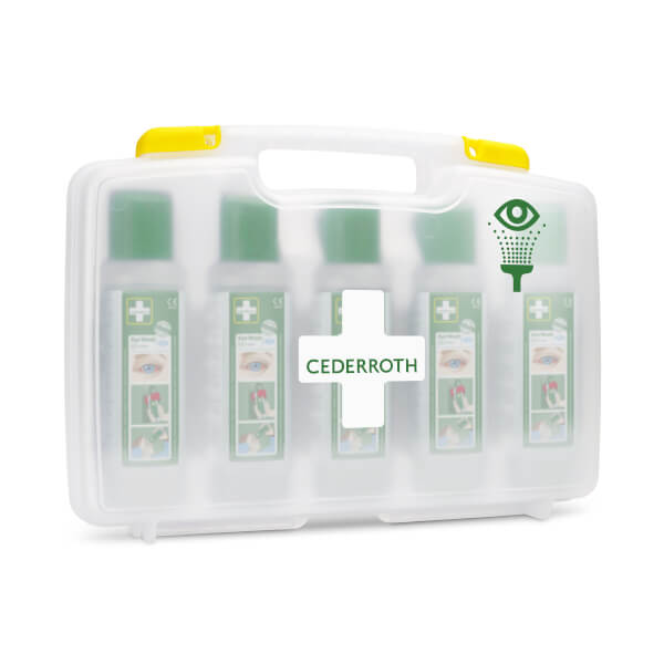 Cederroth Augendusche-Koffer praktisch zum Mitnehmen bei mobilen ...