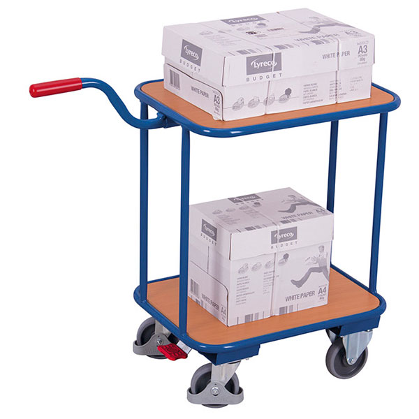 VARIOfit® Griffroller Transportwagen mit 2 Holzladeflächen kaufen