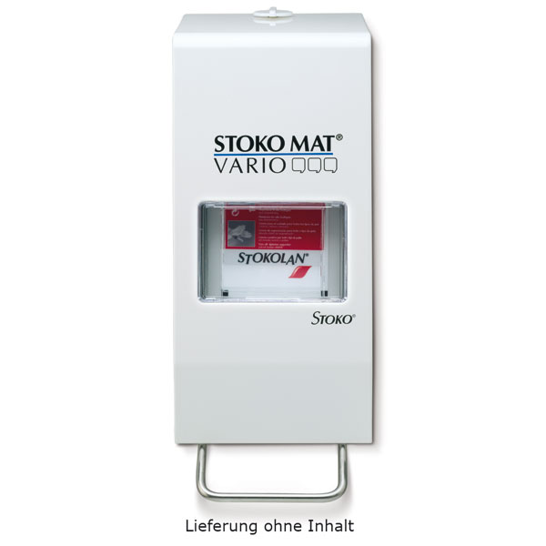 Stoko Vario mat Edelstahlspender weiß verriegelbarer Spender mit ...