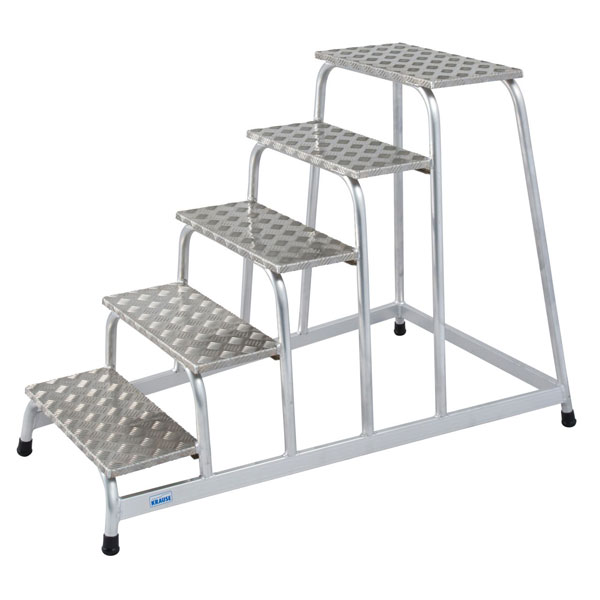 Krause Stabilo Montagetritt Trittleiter 5 Stufen Arbeitshöhe 3 0 m ...