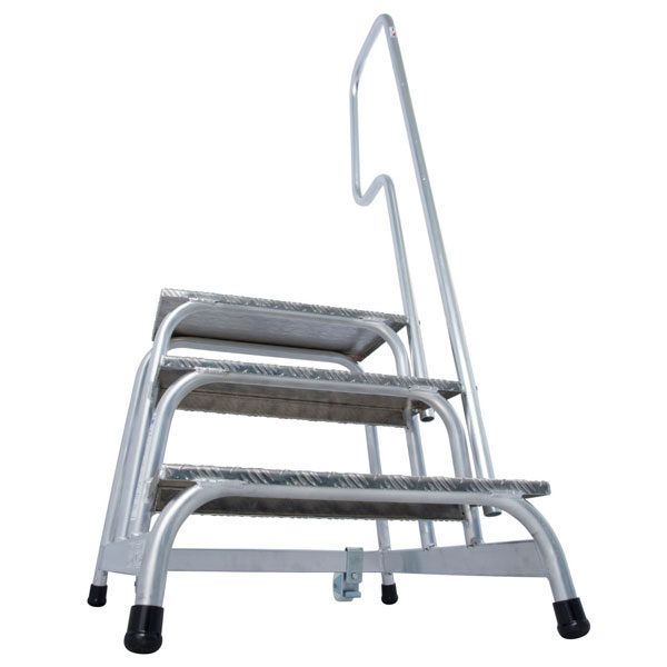 Krause Stabilo Montagetritt Trittleiter mit Handlauf 3 Stufen ...
