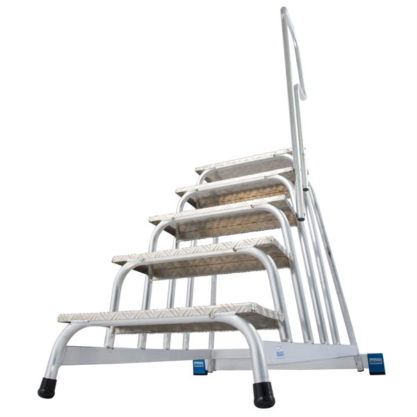 Krause Stabilo Montagetritt Trittleiter mit Handlauf 5 Stufen ...